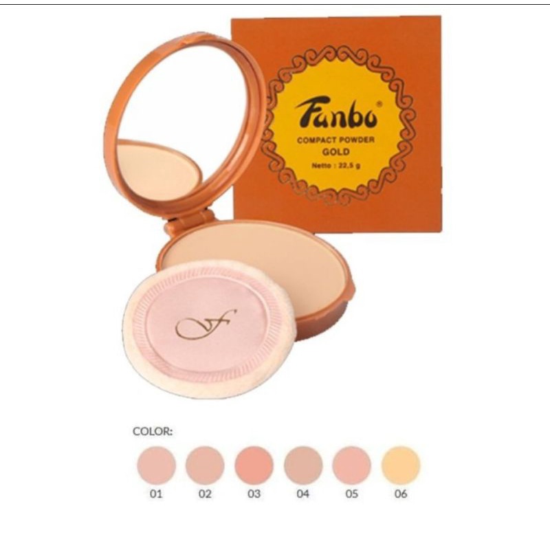 Jual FANBO GOLD COMPACT POWDER BEDAK PADAT 100% ORIGINAL | Shopee Indonesia