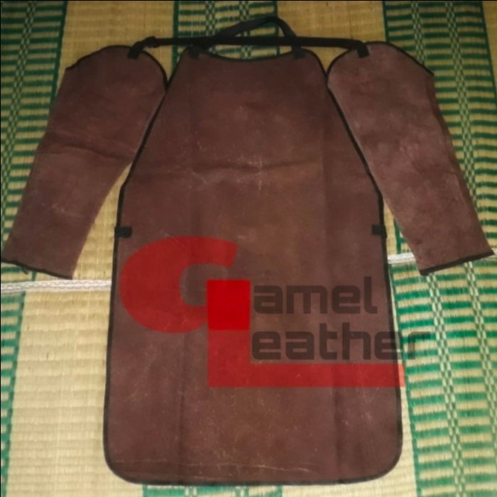 Jual APRON LAS WELDING CELEMEK / APRON LAS KULIT / APRON LAS SET ...
