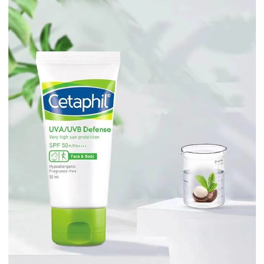 Jual Cetaphil UVA/UVB Defense sunscreen SPF50+ PA++++ 50mL/ Face Body ...