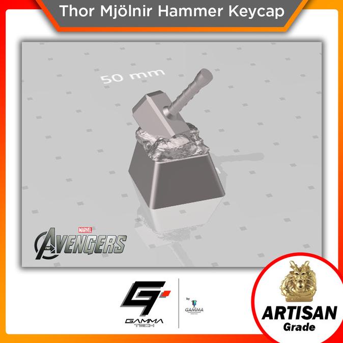 Jual Thor Mjolnir Hammer The Avengers Artisan Keycaps Mechanical ...