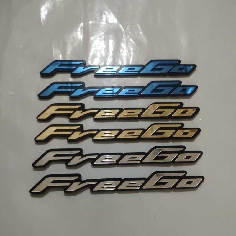 Jual Emblem Freego Akrilik 3D Ukuran 18 x 2 ( Kiri Kanan) | Shopee ...