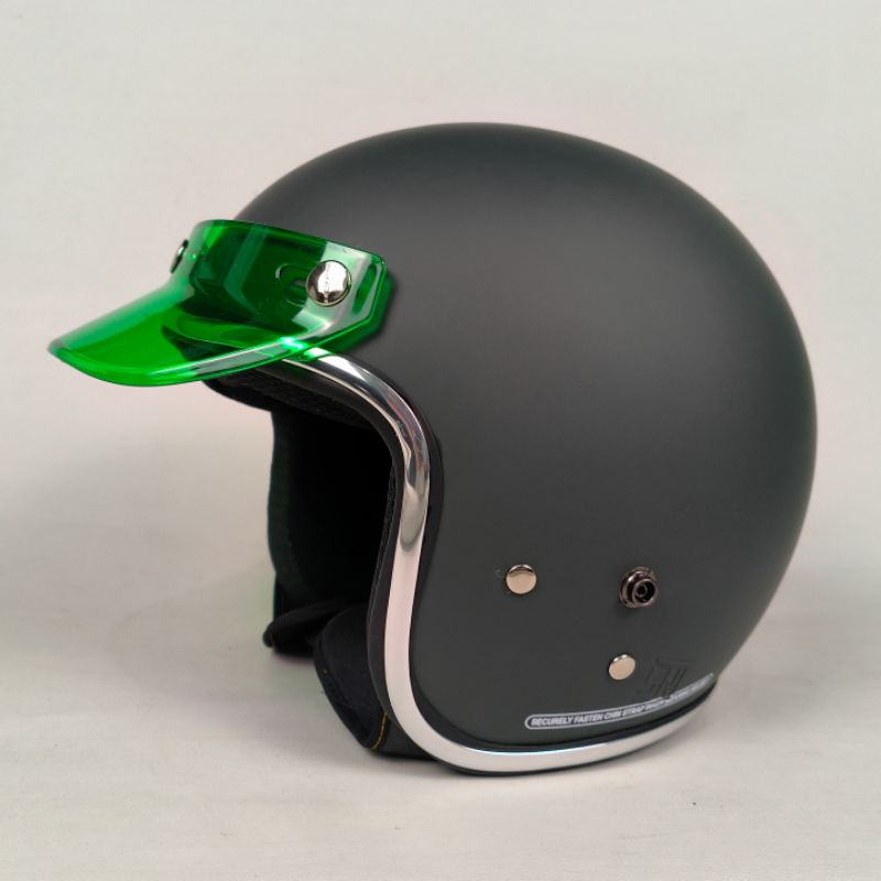 Jual Helm bogo pet transparan wanita dewasa pria retro sni | Shopee ...