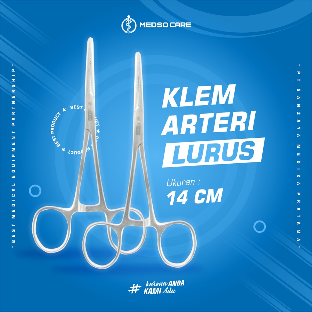Jual KLEM ARTERY LURUS/ KLEM KELLY | Shopee Indonesia
