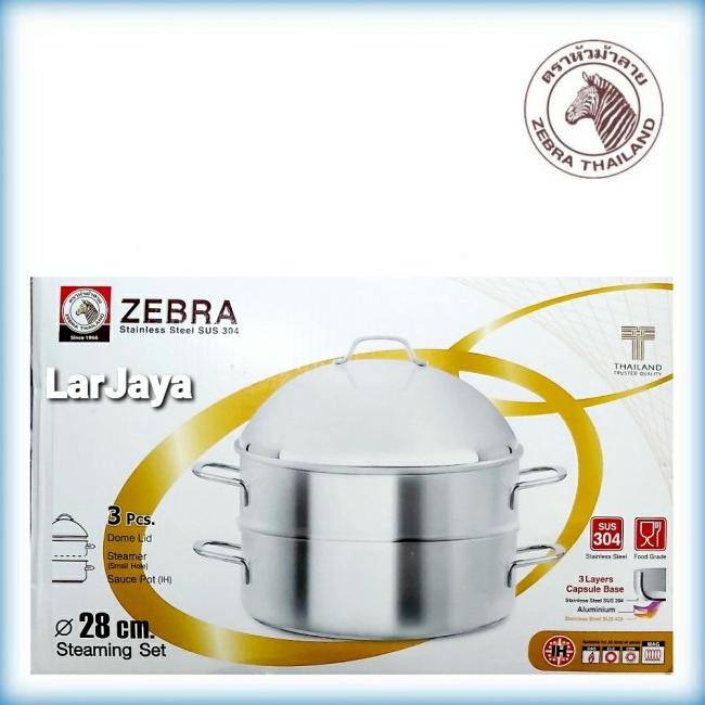 Jual Zebra Steaming Set 28 Cm | Panci Kukus 28 Cm Stainless Steel ...