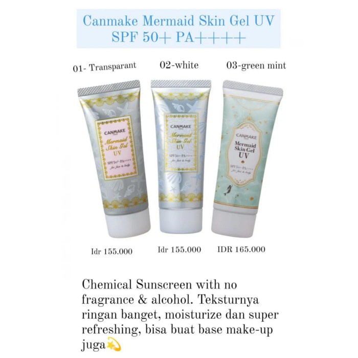 Jual Canmake Mermaid Skin Uv Spf50+ | Shopee Indonesia