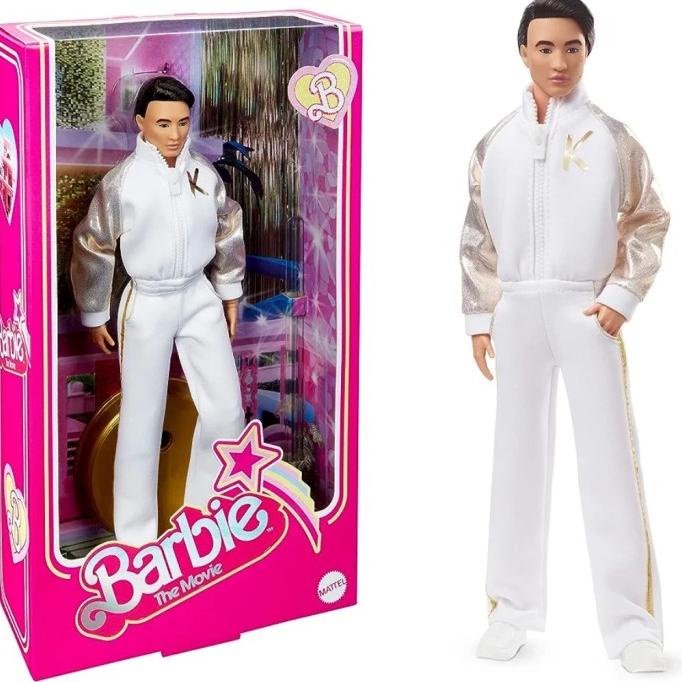 Jual Barbie The Movie Ken Made To Move Doll In White And Gold Tracksuit ...