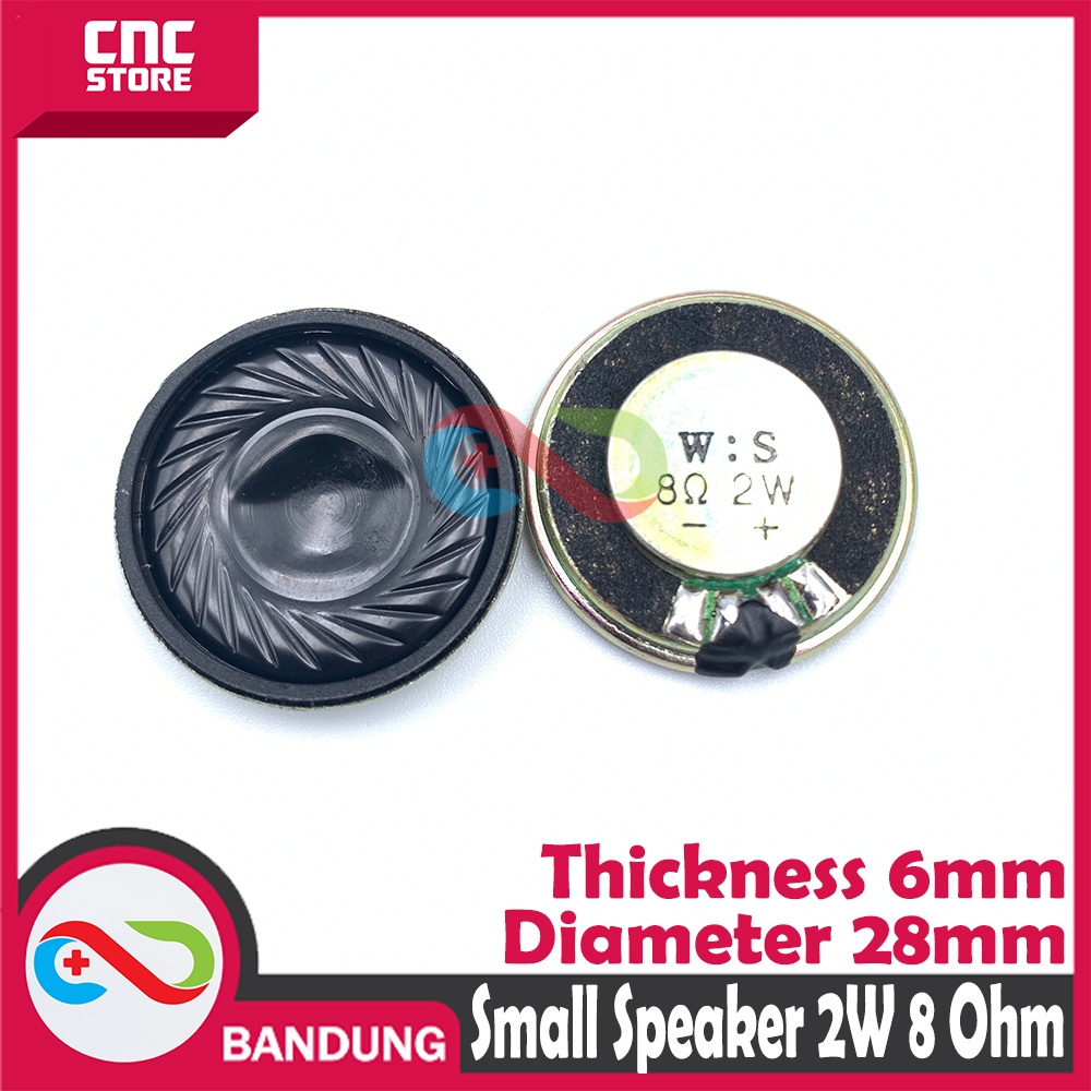 Jual SMALL SPEAKER 2W 8 OHM 2W 8R DIAMETER 28MM THICKNESS 6MM | Shopee Indonesia