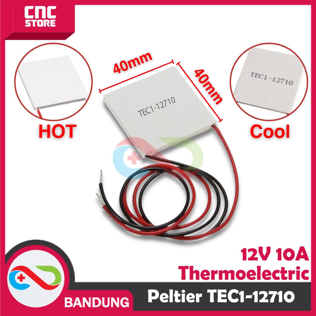 Jual PELTIER TEC-12710 TEC1 12710 THERMOELECTRIC DC 12V 10A PANAS ...