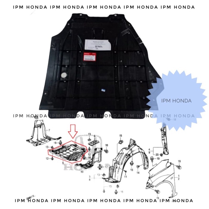 Jual Cover Under Engine Plastik Dek Deck Bawah Mesin Honda Brio Mobilio best seller | Shopee ...