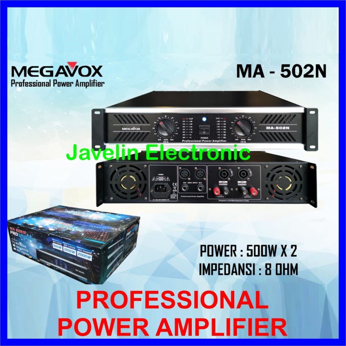 Jual Power Amplifier Megavox Mv Ma-502 / Ma502 Original | Shopee Indonesia