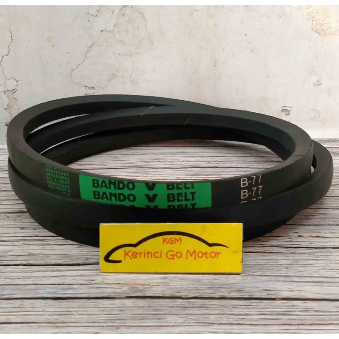 Jual BANDO VAN BELT B-77 V BELT TALI KIPAS B77 FAN BELT VANBELT POLOS B-77 BEST DEAL | Shopee ...