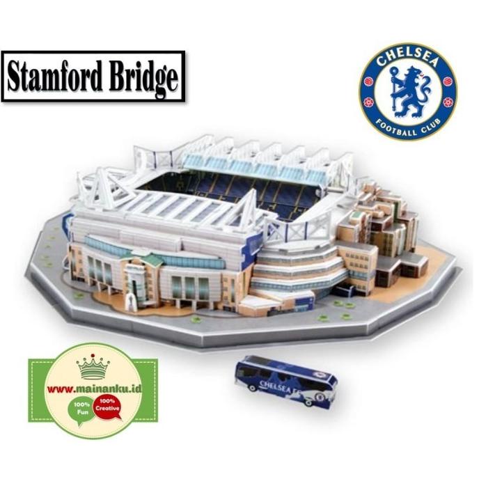 Jual Promo 3D Stadium Puzzle | Chelsea - Stamford Bridge| Miniatur ...