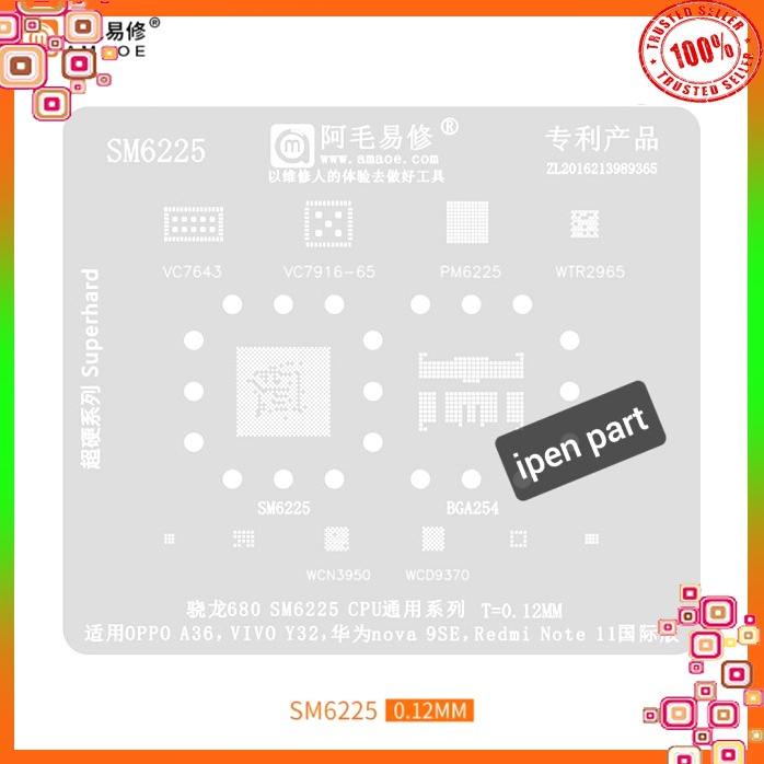 Jual Plat Cetakan Sm6225 Amaoe Original Bga Sm 6225 Stencil | Shopee Indonesia