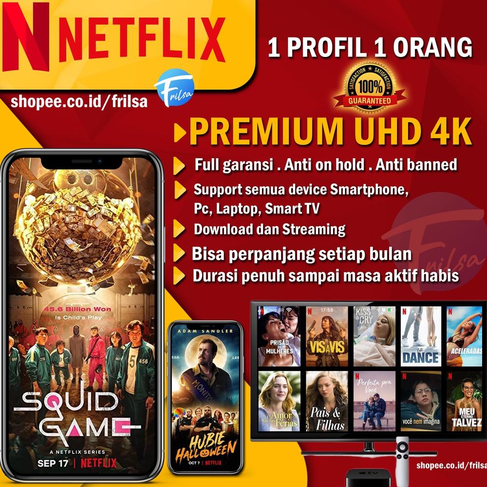 Jual PRIVATE - 4 DEVICE NETFLIX PREMIUM 1 BULAN ANTI ON HOLD LEGAL ...