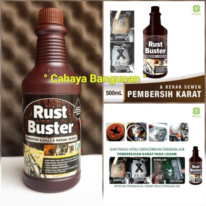 Jual CAIRAN PEMBERSIH PERONTOK KARAT KERAK SEMEN PRIMO RUST BUSTER ...