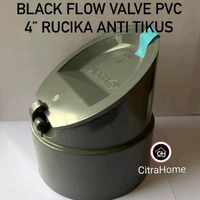 Jual For Sale Black Flow Valve Pvc 4 Inch Rucika Ori | Shopee Indonesia