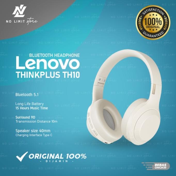 Jual Baru Thinkplus Lenovo Th10 Wireless Headphone Bluetooth Headset ...