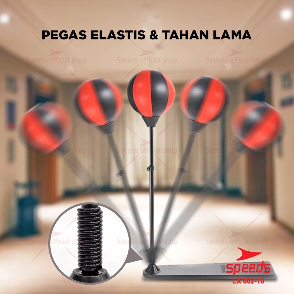 Jual Speeds Samsak Boxing Speed Ball Standing Portable Alat Pukul ...