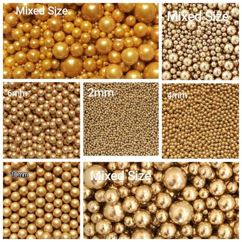 Jual 20gr Sprinkle, Springkel, Sprinkel Emas Gold Shimmer Chrome 2mm ...