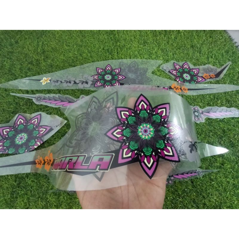 Jual Striping Sticker Transparan Honda Beat 2020 Deluxe costum bunga ...