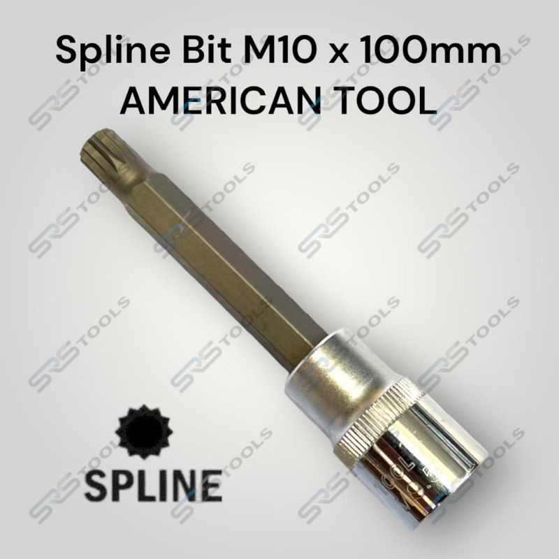 Jual AMERICAN TOOL Spline Bit Socket 1/2" M10 Panjang 100mm Mata Sok ...