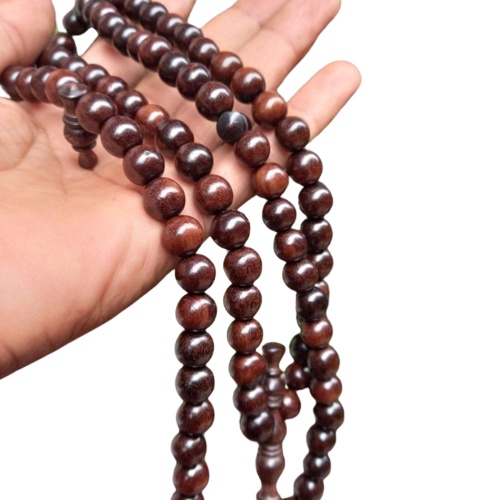 Jual Tasbih stigi asli 10mm GRADE A tasbih 99 butir kayu stigi laut ...