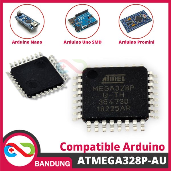 Jual Atmega328P-Au Atmega328P Smd Atmega328P Au Atmega328P U-Th U-Ph Tqfp-32 Arduino Nano Uno ...