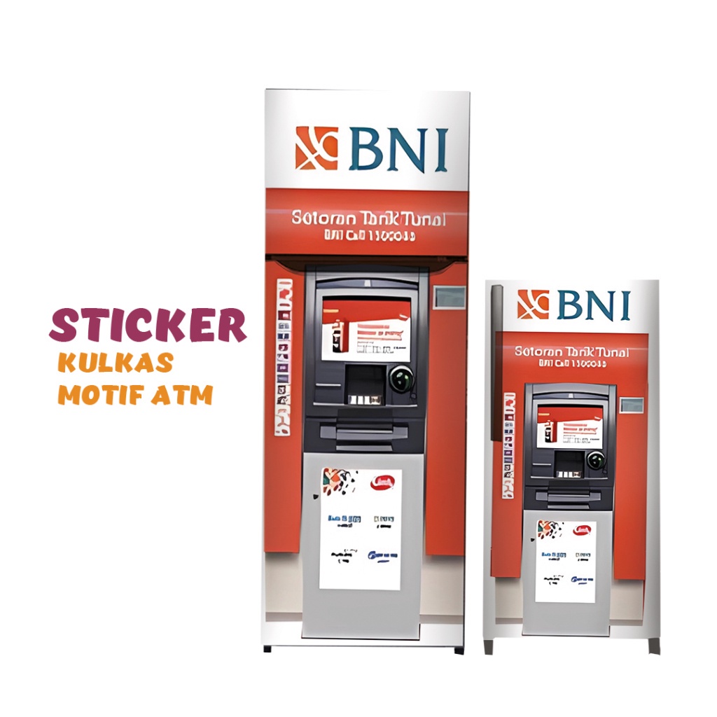 Jual Stiker Sticker Walpaper Wallpaper kulkas 1 2 pintu motif atm BRI ...