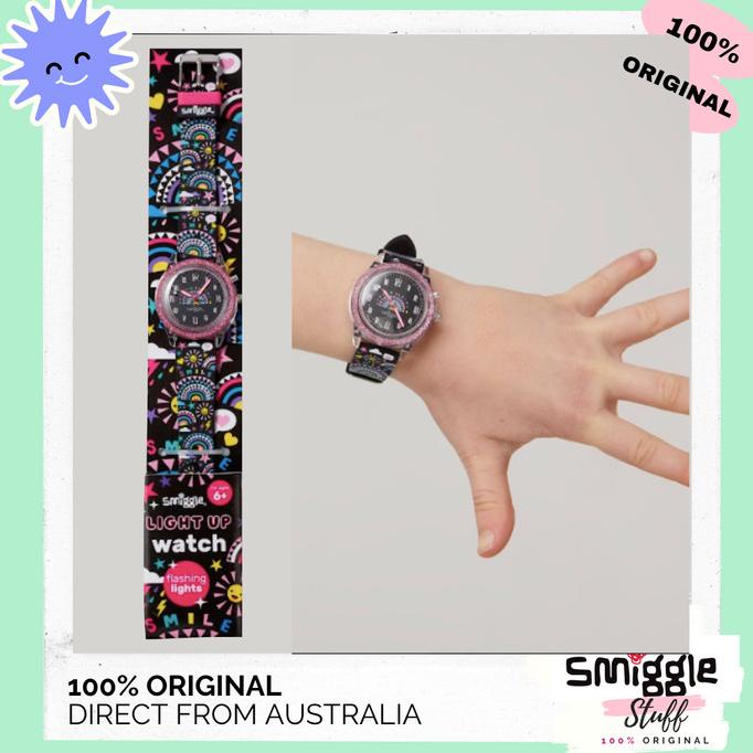 Jual Original Smiggle Deja Vu Flow Light Time Flashing Watch - Jam ...