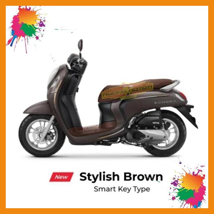 Jual striping new honda scoopy stylish 2022 matte brown/coklat doff ...