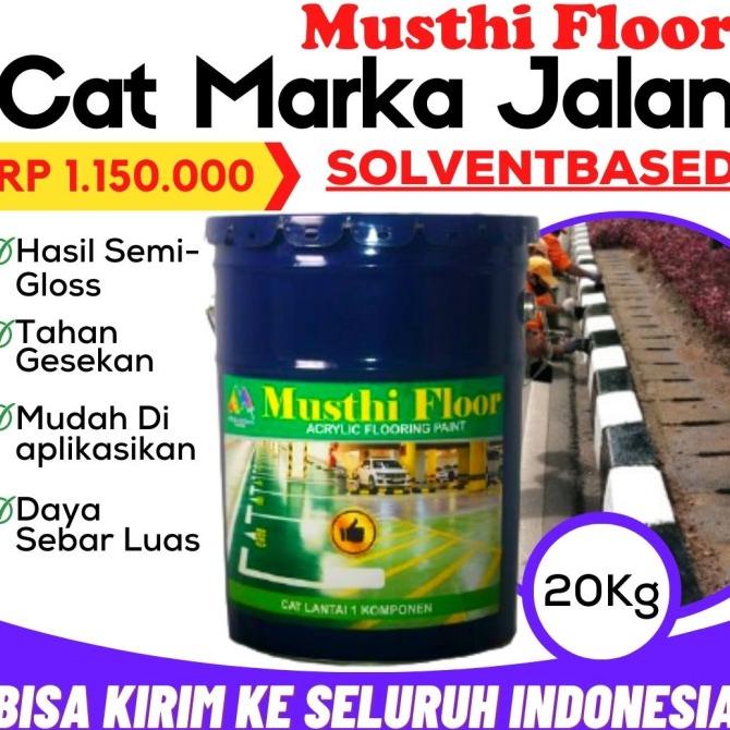 Jual Cat Trotoar Solventbased Musthi Floor 20kg | Shopee Indonesia