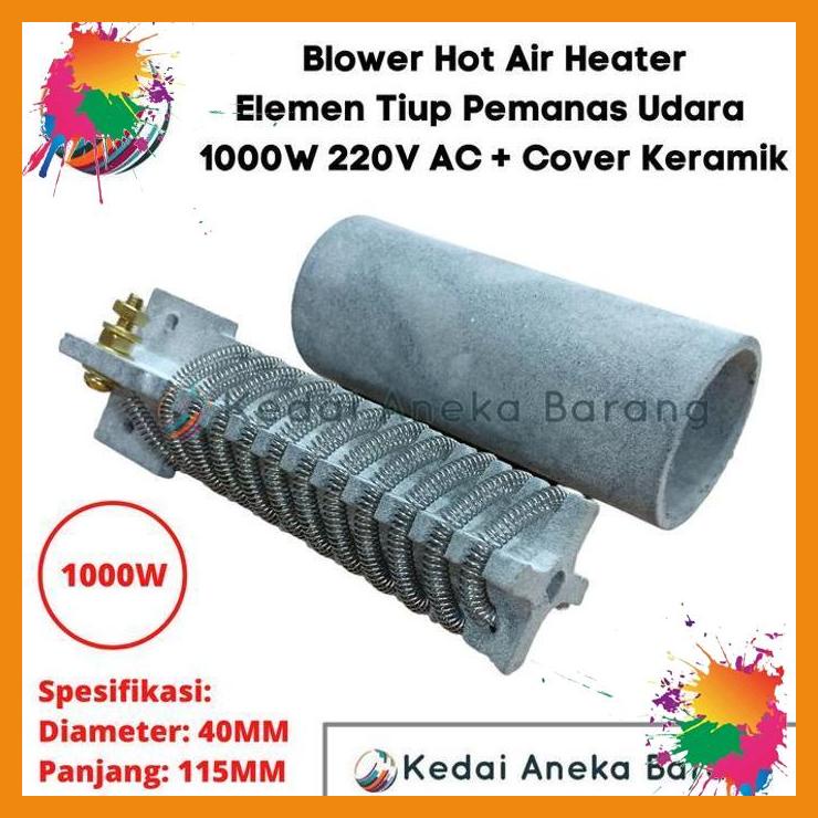 Jual blower air heater tiup element elemen pemanas udara 220v 1000w keramik [kab] | Shopee Indonesia