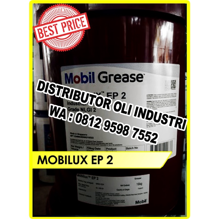 Jual Tersedia! Mobilux Ep 2 ( Lithium Grease - 16 Kg ) | Shopee Indonesia