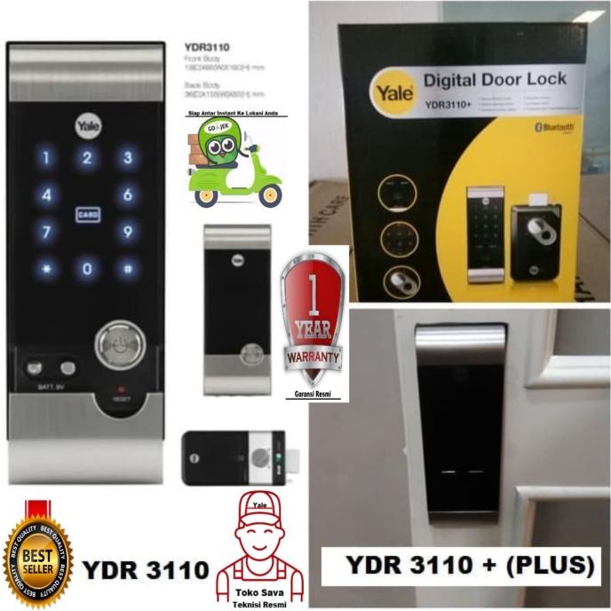 Jual Kunci Pintu Digital YALE YDR 3110 / Digital Door Lock YDR 3110 ...