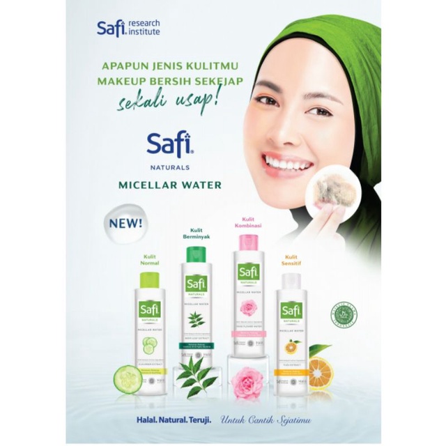 Jual SAFI NATURAL MICELLAR WATER ~ MICELAR WATER SAFI 100% ORIGINAL ...
