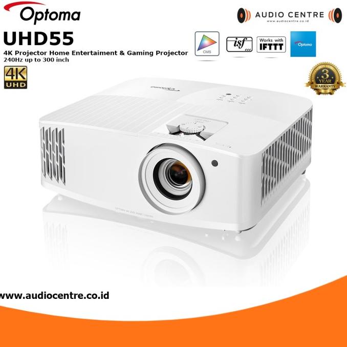 Jual Optoma Uhd55 Uhd 55 4K Uhd Hdr Projector Home Theater & Gaming ...