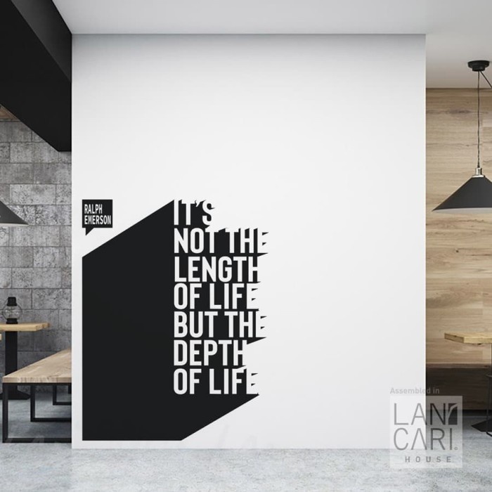 Jual Wall Sticker Life Quotes Motivasi Stiker Cutting Window Kantor ...