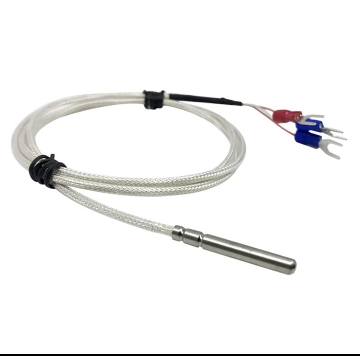 Jual Promo Rtd Pt100 Model Kabel 3 Core Sensor Suhu Pt 100 Tahan Air ...