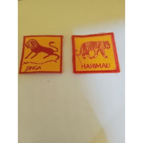 Jual bad tanda regu pramuka singa dan harimau | Shopee Indonesia