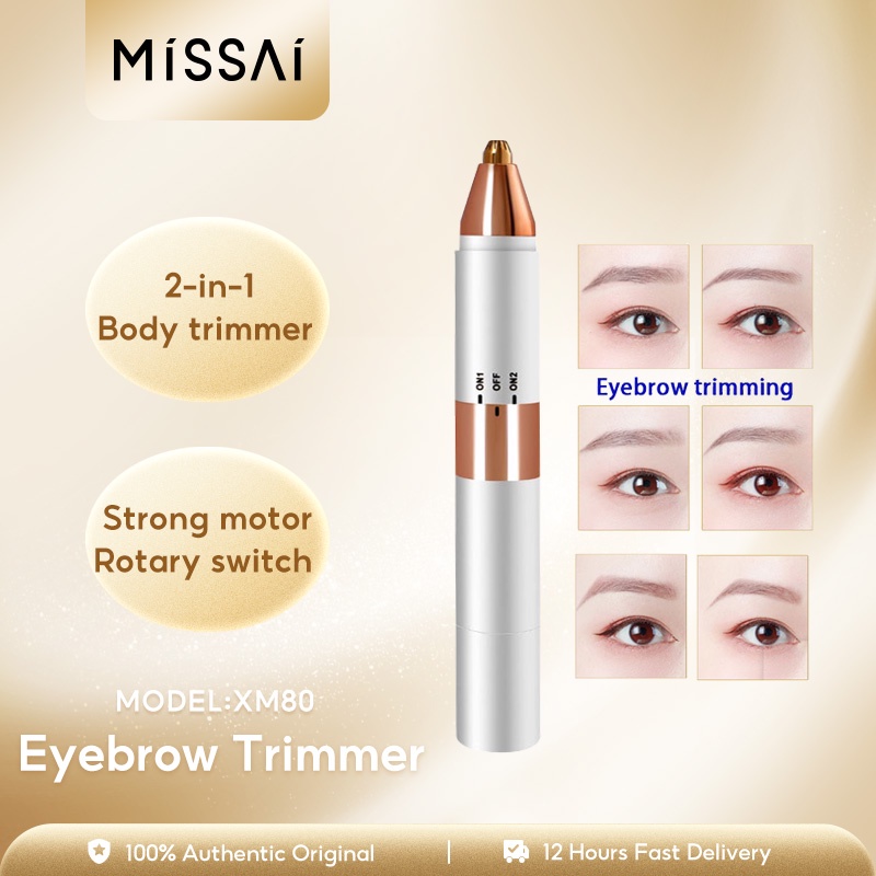 Jual Missai Pencukur Alis Elektrik 2 In 1 Alat Pencukur Bulu Wajah ...