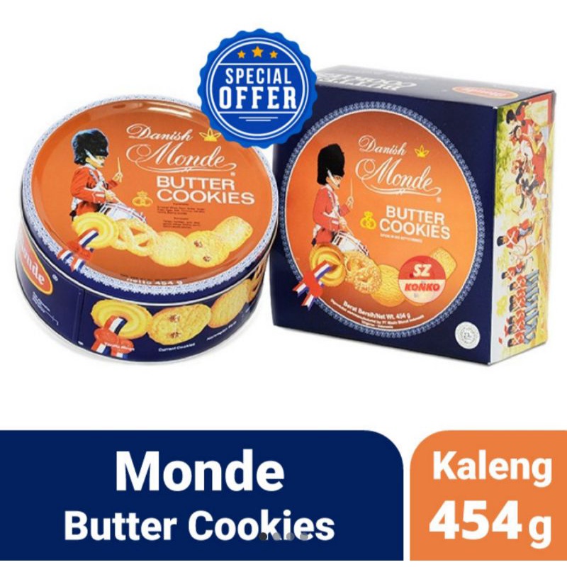 Jual Monde Butter Cookies 454 G | Shopee Indonesia