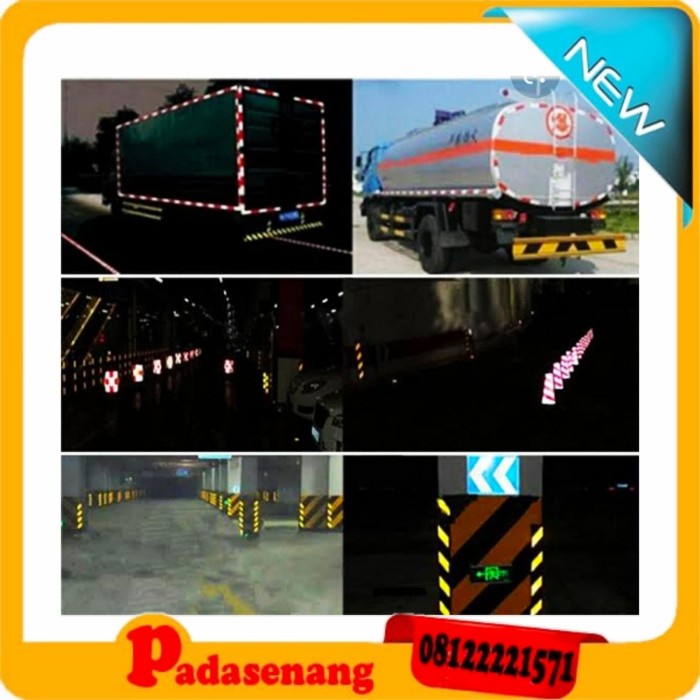 Jual Stiker Tr1/Stiker Reflektor Rambu Jalan/Stiker Skotlet Mobil ...