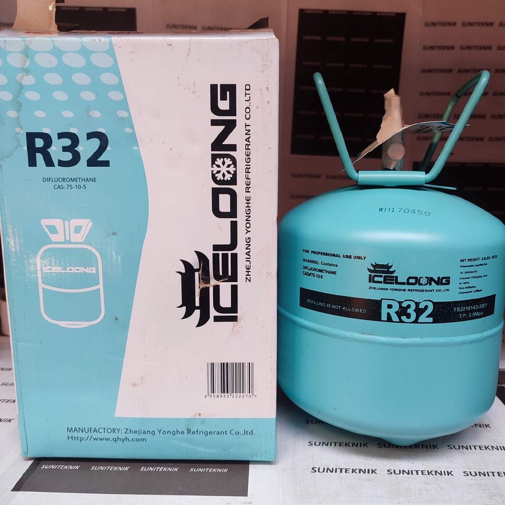 Jual PREON R32 - FREON 32 ICELOONG 3KG - ICELOONG 32 3KG | Shopee Indonesia