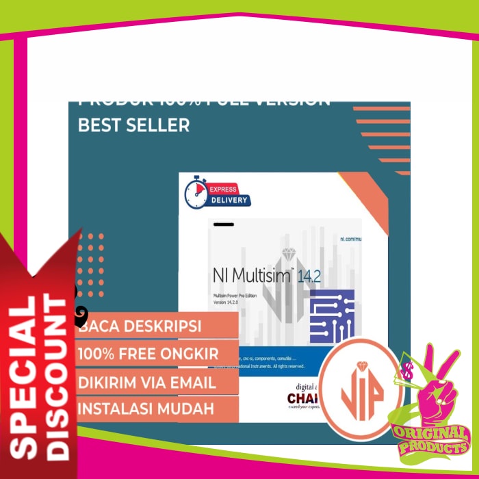 Jual PROMO NI MULTISIM 14.2 PROFESIONAL CIRCUIT SIMULATOR LISENSI ...