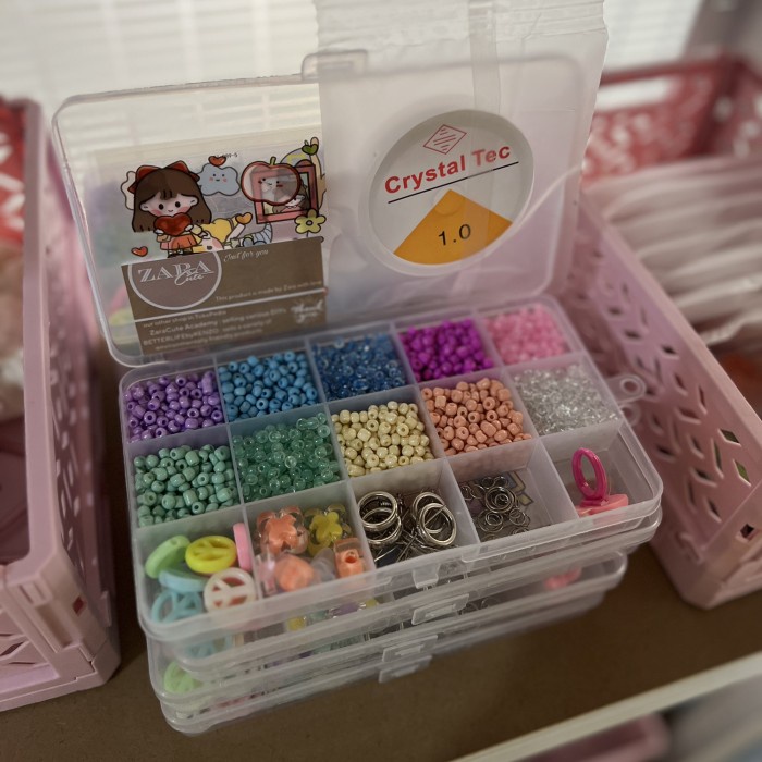 Jual DIY MANIK MANIK JUMBO set lengkap tali 1 roll by Zara Cute ...