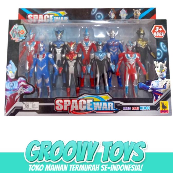 Jual Mainan Anak Figure Ultraman Space War 9 PCS | Shopee Indonesia