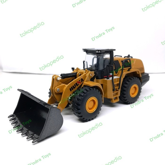 Jual COD Diecast Alat Berat Loader Die-Cast Metal Wheel Loader Huina 1/ ...
