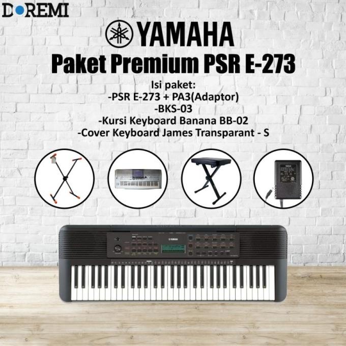 Jual Berkualitas | Paket Premium Keyboard Psr-E273 / Keyboard Yamaha ...
