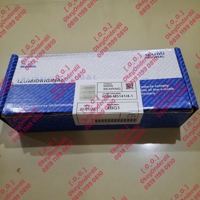 Jual [COD] Metal Duduk Main Bearing Std Hitachi Zx110 Zaxis 110 Zaxis110 Izumi Berkualitas ...