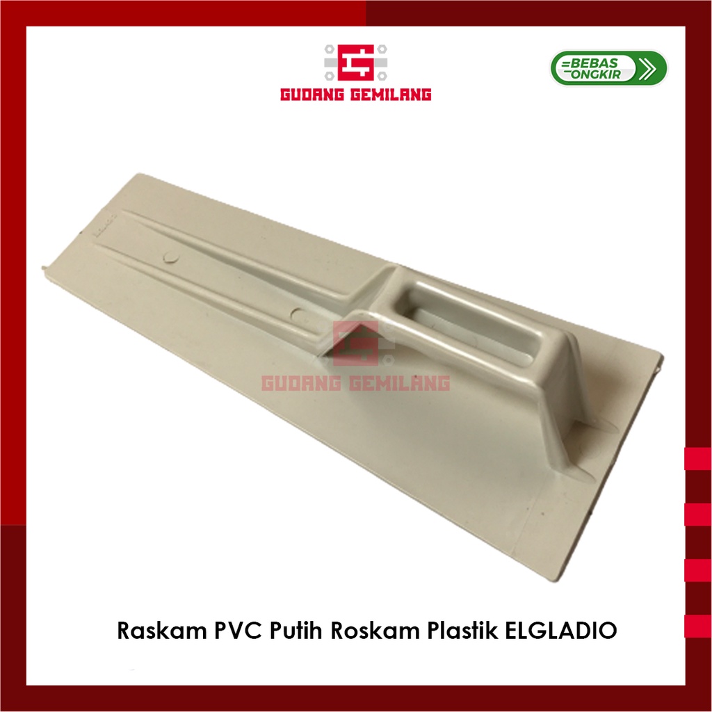 Jual Raskam PVC Putih Roskam Plastik Penghalus Tembok Dinding ELGLADIO ...